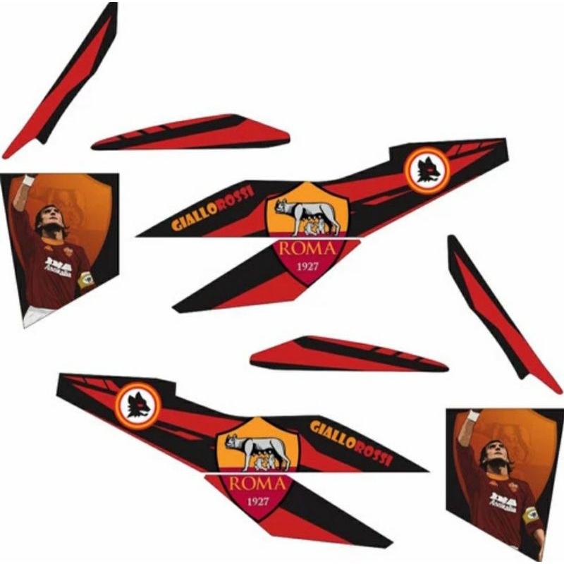Jual Decal full body Lexi variasi As Roma pilihan design custom suka ...