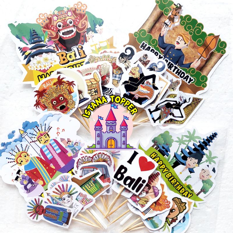 Jual Topper Cake STANDART Tema Barong, Wayang, Ondel-Ondel, Bali ...