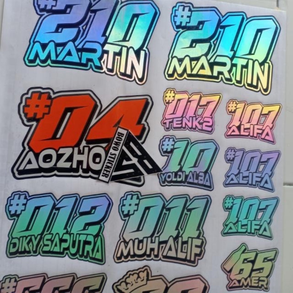 Jual STICKER CUSTOM ANGKA SUKA SUKA+NAMA ANDA BISA | Shopee Indonesia