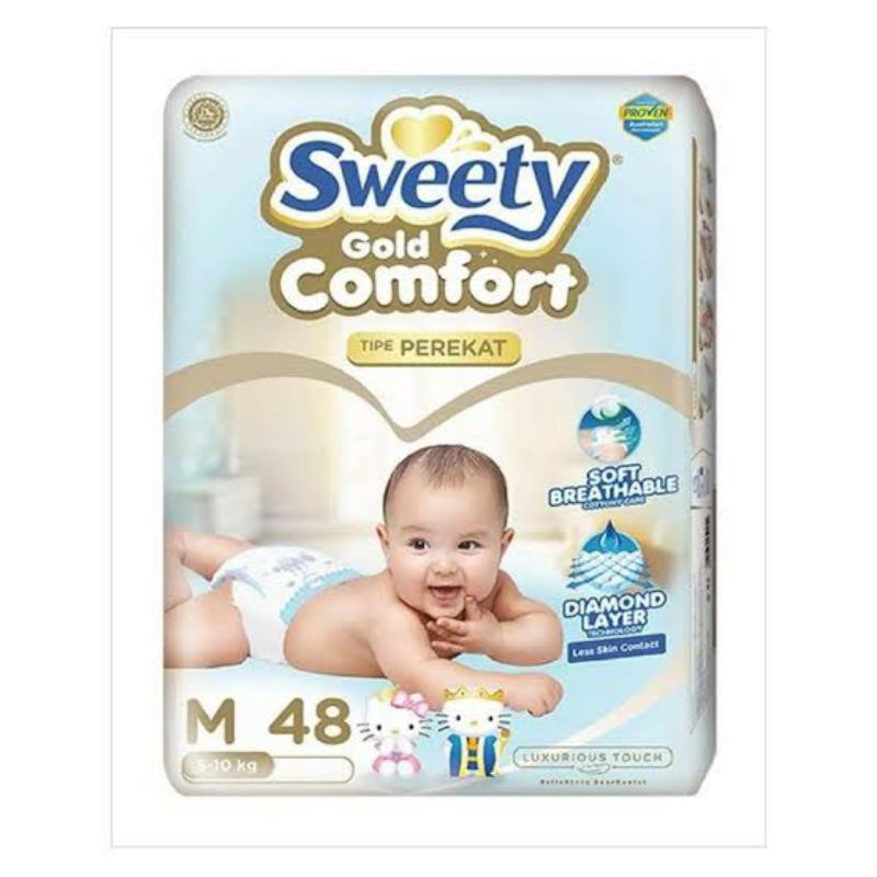 Jual SWEETY Sweety Gold Comfort NB 52 NB52 S50 S 50 M48 M 48 Tape ...