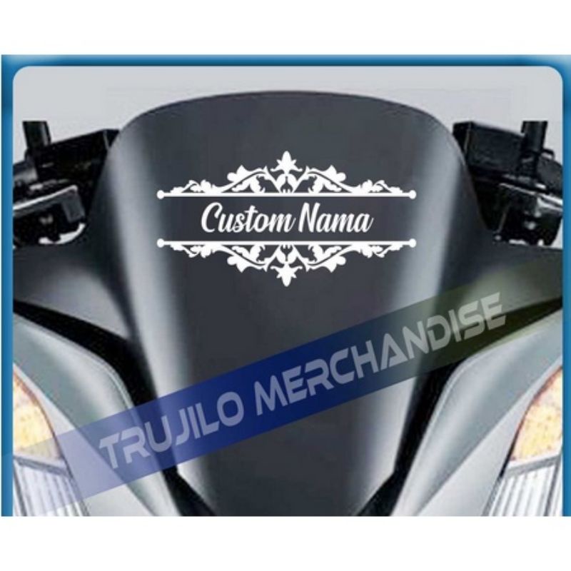 Jual stiker custom nama sticker suka suka stiker motor PCX nmax ...