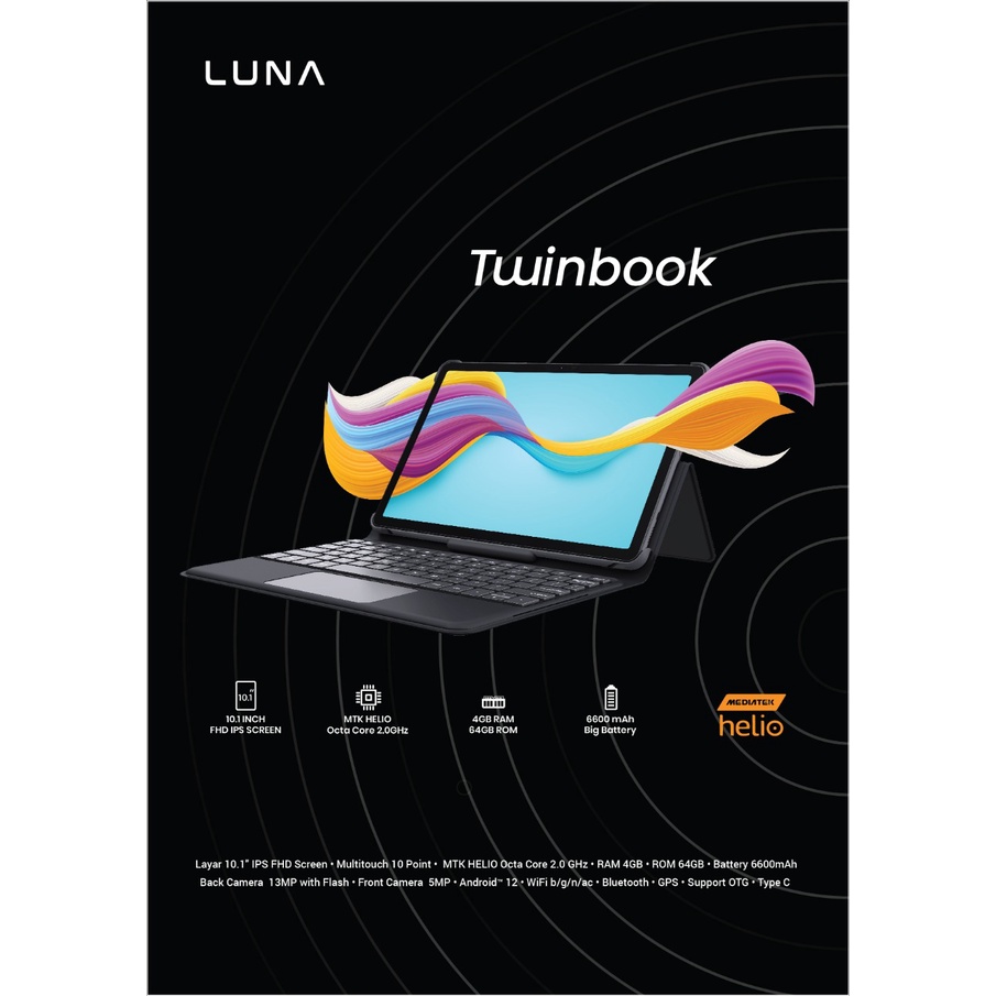 Jual LUNA TWINBOOK / TABLET LUNA T10/ TABLET LUNA - RAM 4GB/64GB ...
