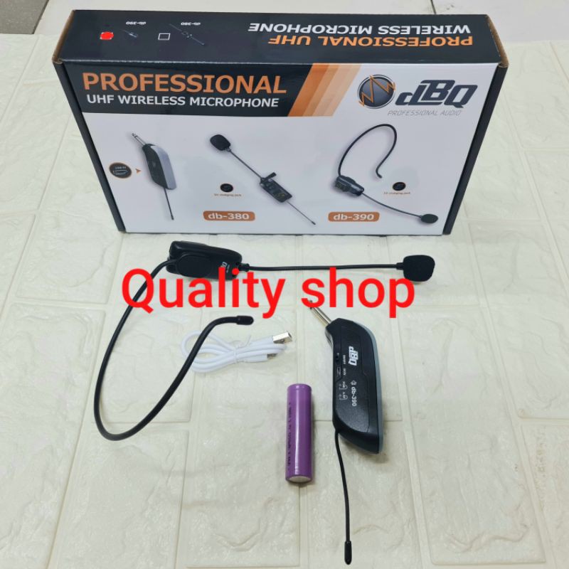 Jual Mic Wireless DBQ DB390 Model Bando Berkualitas | Shopee Indonesia