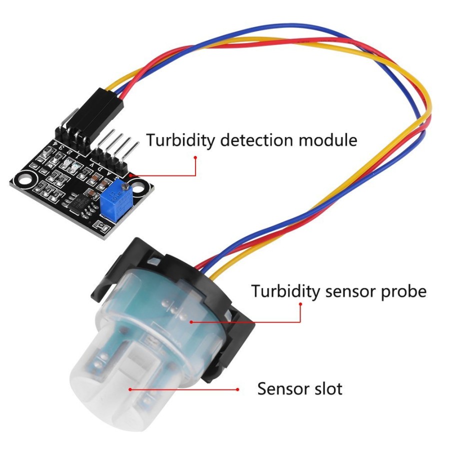 Jual Turbidity Sensor Module Deteksi Kualitas Kejernihan Kekeruhan Air ...
