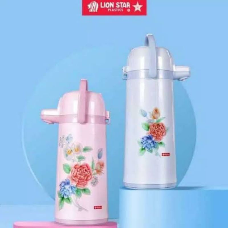 Jual Termos air panas pencet 2,5 liter, airpot lion star PAP-2500 | Shopee Indonesia