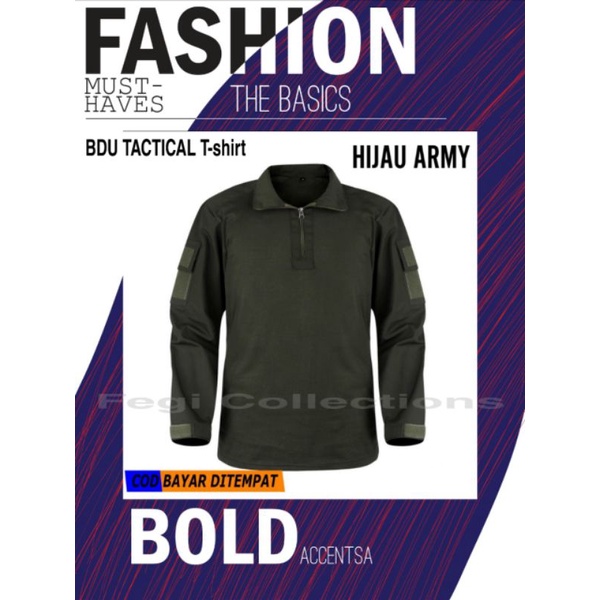 Jual Kaos Bdu Tactical Combat Tshirf Ristop Tornado Lengan Panjang Kaos Army Pria Tactical ...
