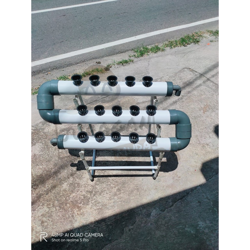 Jual Hidroponik Kit Sederhana 15 lubang 15 hole versi 2 | Shopee Indonesia