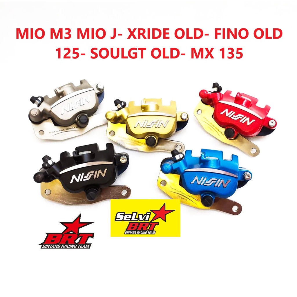 Jual KALIPER CALIPER NISSIN SAMURAI BRAKE 2 PISTON MIO M3 MIO J XRIDE OLD FINO 125 SOUL GT OLD ...