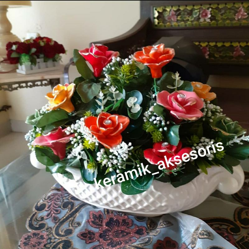 Jual BUNGA KERAMIK ITALI | Shopee Indonesia
