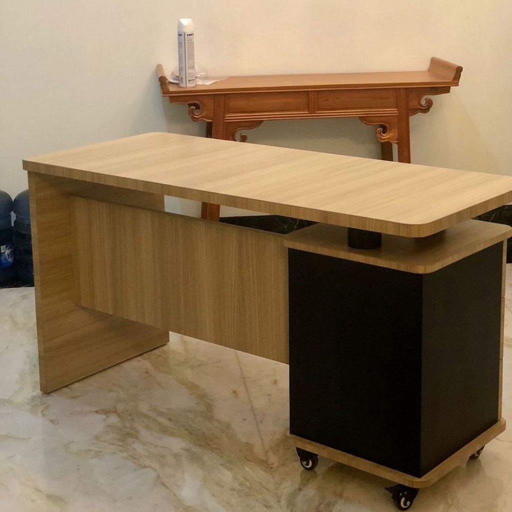Jual Meja Kerja | Office Desk | Meja Kantor | Meja Kayu | Shopee Indonesia