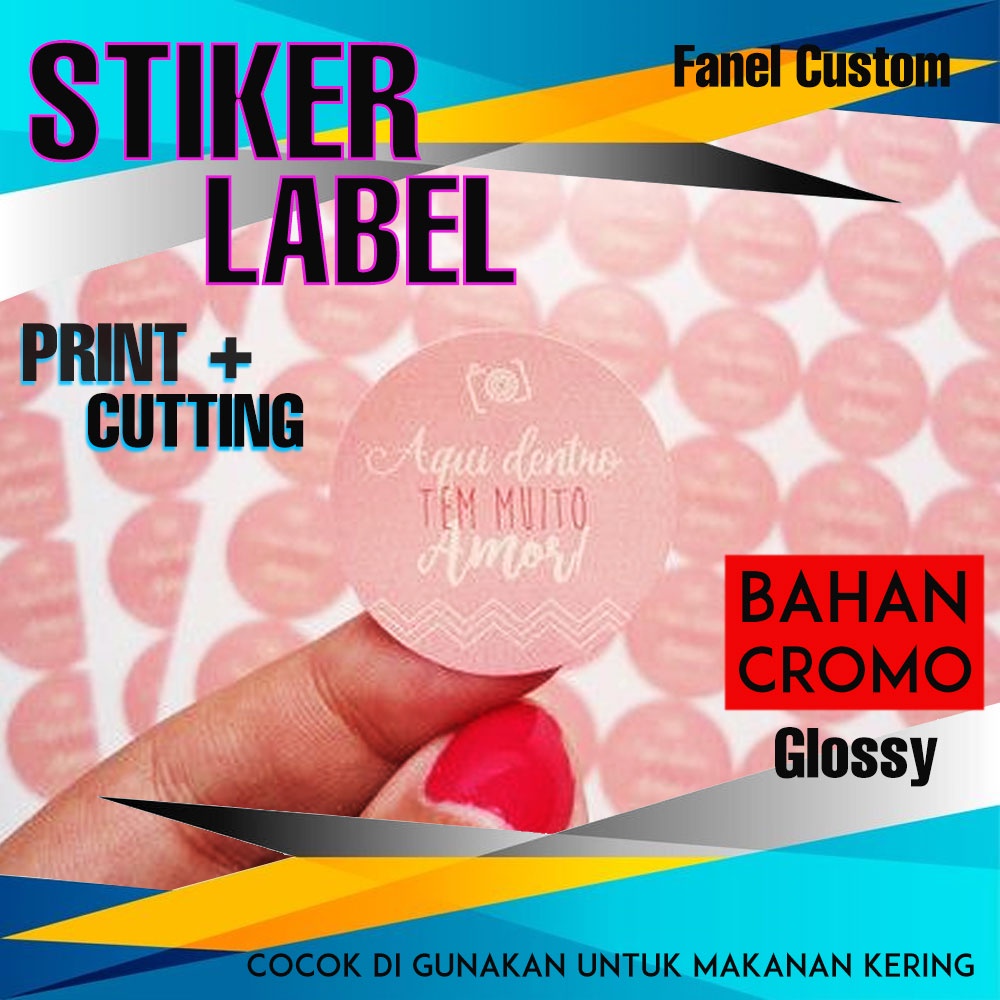 Jual STIKER PRINTABLE LABEL LABLE CROMO A3+ CUT STIKER KEMASAN MAKANAN ...