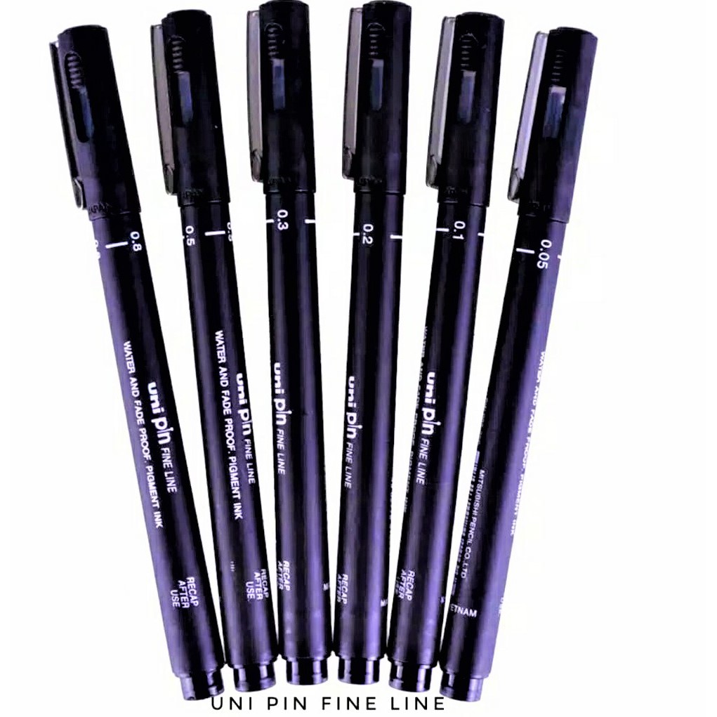 Jual PULPEN GAMBAR DRAWING PEN UNI WATERPROOF PEN GAMBAR ANTI AIR UNI ...