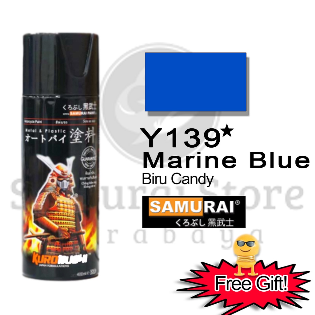 Jual Samurai Paint Yamaha Marine Blue Y139 ☆ Biru Metalik 400 ml - Cat ...