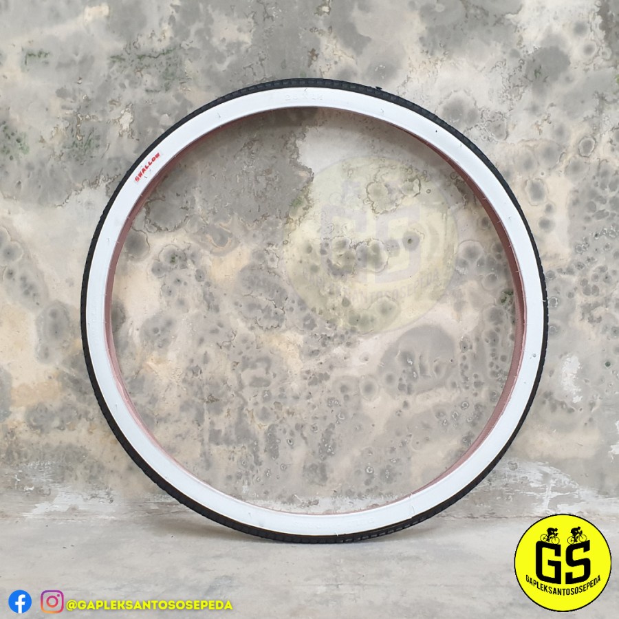 Jual Ban Luar Sepeda Onthel Jadul Klasik 28 x 1 1/2 Swallow Hitam Putih Jowo Kebo Ontel | Shopee ...