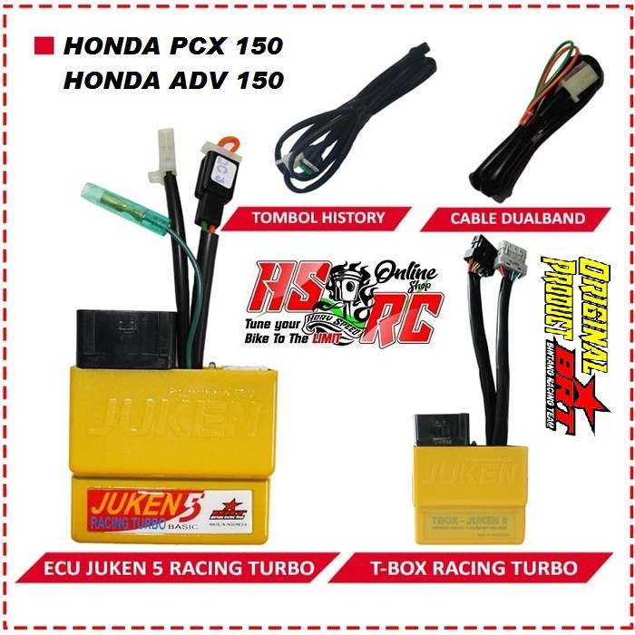 Jual Ecu JUKEN 5 Basic Racing Turbo BRT Honda PCX 150 ADV 150 ECM ...