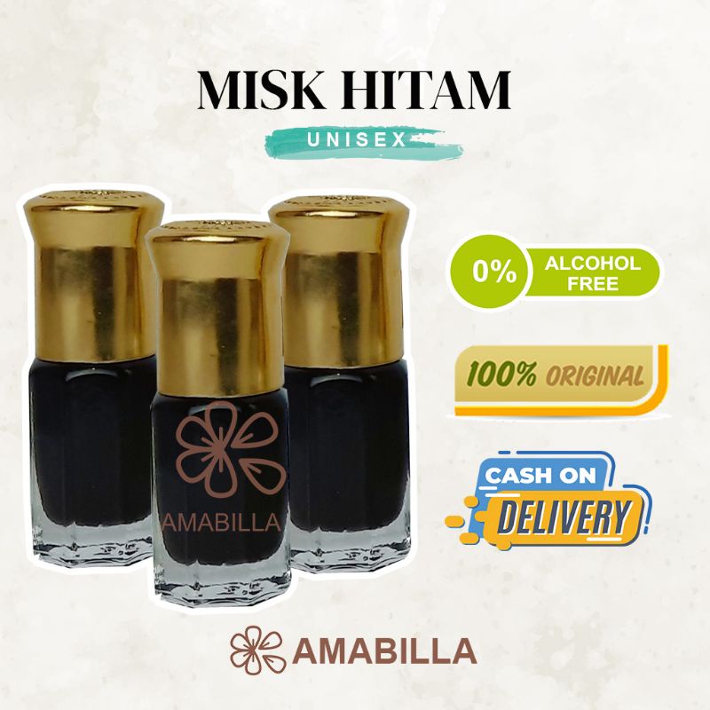 Jual Parfum Aroma MISK HITAM Original Non Alkohol 3ml 6ml 12ml Parfum ...