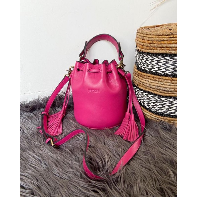 Jual Pepari Leather Tas Wanita Kulit Sapi Small Drawstring PA - 127 ...