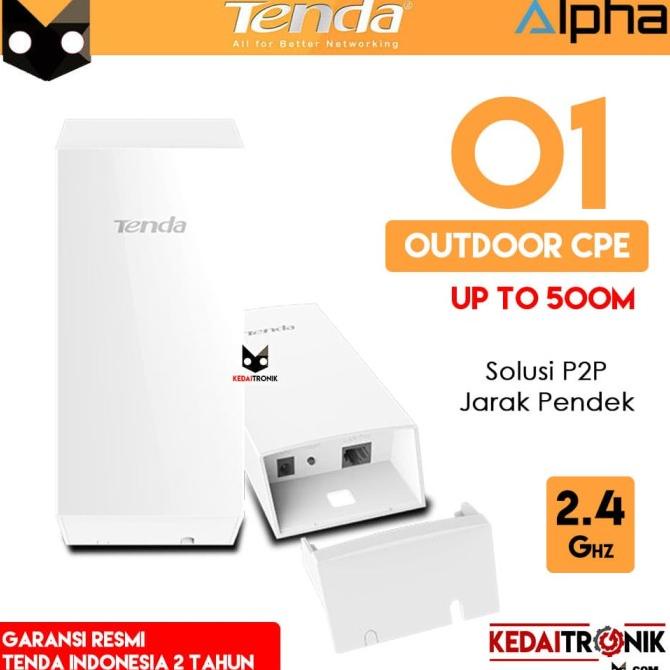 Jual Access Point Outdoor Tenda O1 Cpe P2P Point To Point Ap Wisp 01 ...