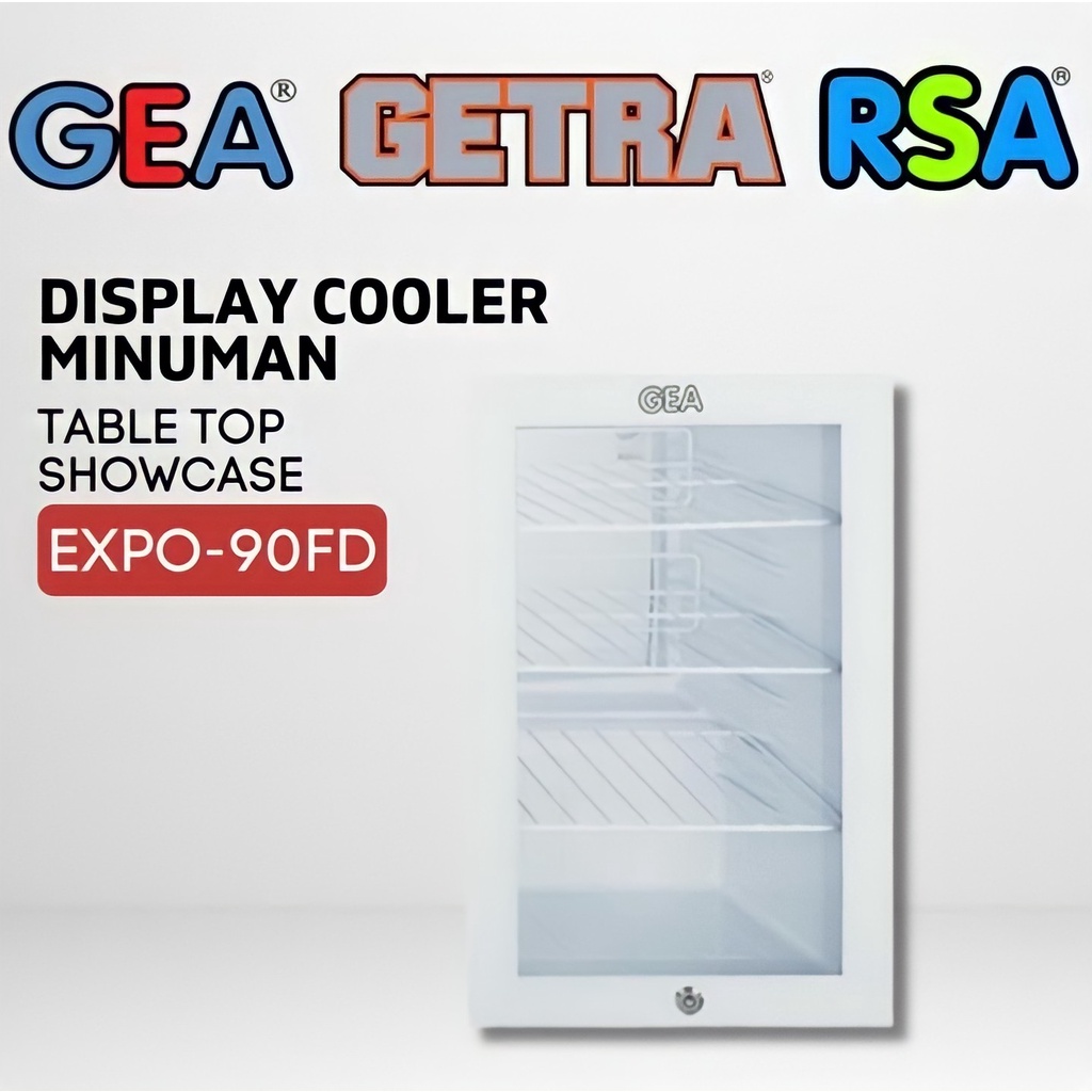Jual GEA Showcase Portable Mini Bar 92L EXPO-90FD Display Cooler EXPO ...
