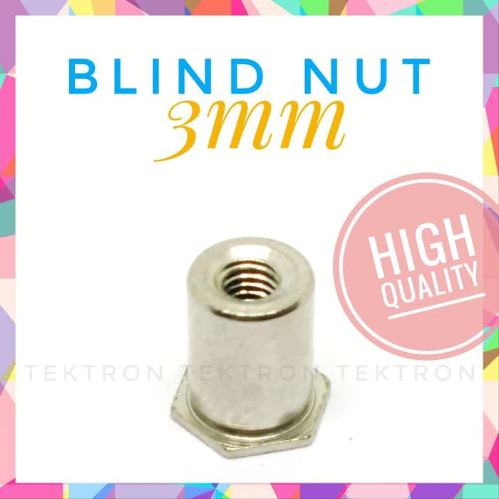 Jual 3mm Blind Nut, high quality, mur tanam, casing | Shopee Indonesia