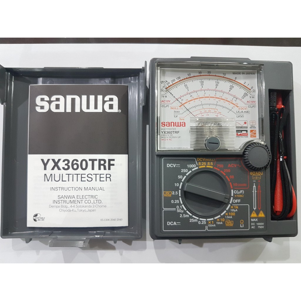 Jual Multimeter / AVOMETER ANALOG SANWA YX360TRF ( YX 360 TRF / YX ...