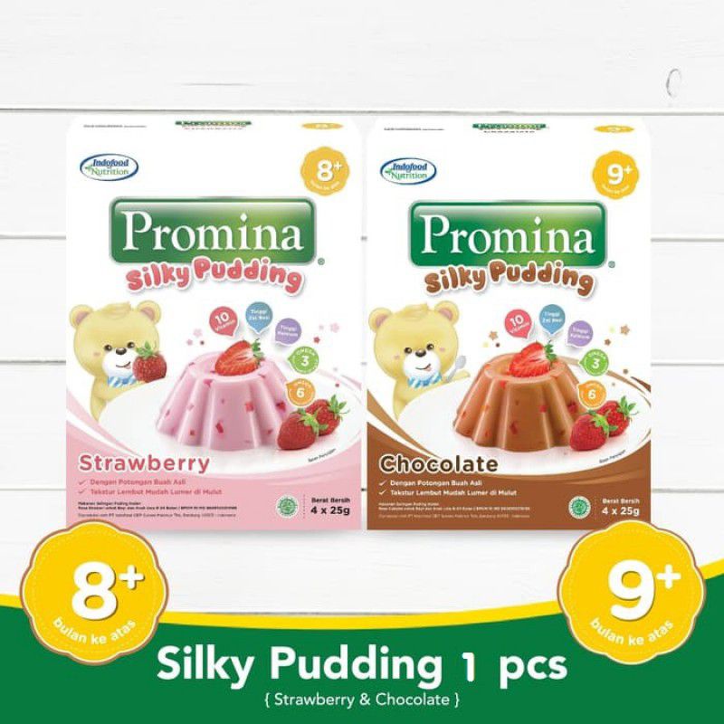 Jual Promina Silky Pudding 100 gr Snack Pudding Anak/ Bayi 9 bulan ...