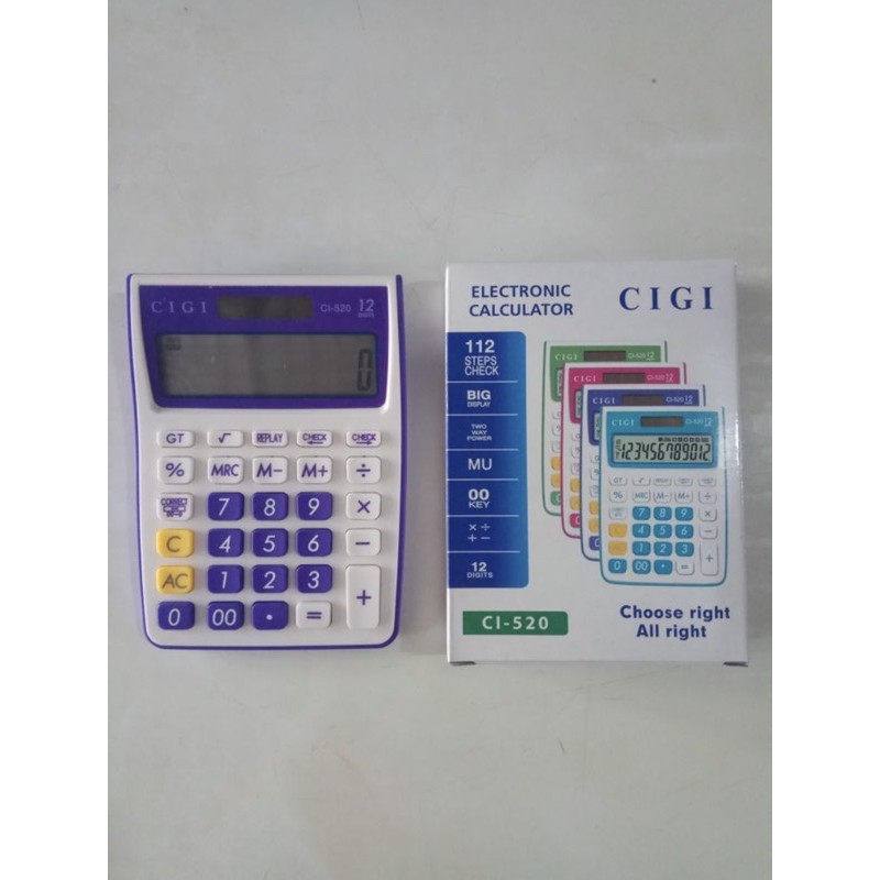 Jual Kalkulator CIGI CI-520 Calculator 12 Digit | Shopee Indonesia