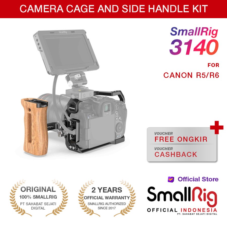 Jual SmallRig Camera Cage and Side Handle Kit for Canon EOS R5 and R6 ...