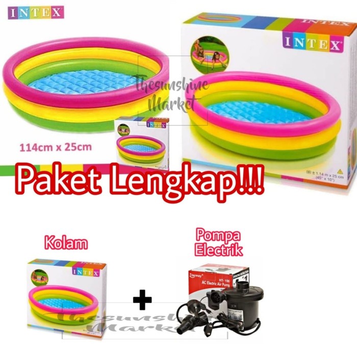 Jual Kolam Anak Intex / Kolam Karet Intex /Kolam Renang intex 57412 [114cm] | Shopee Indonesia