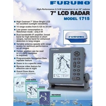 Jual Furuno 1715 Marine Radar Kapal Kecil Dengan Antena Ori Baru ...
