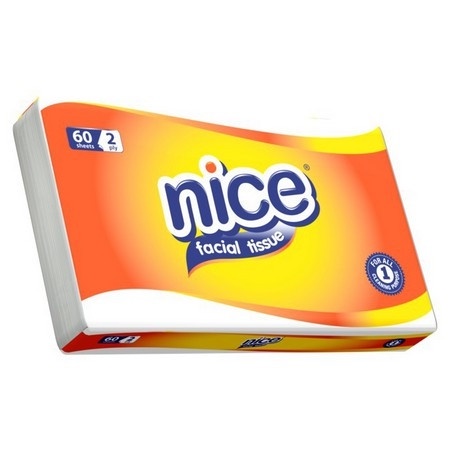 Jual TISSUE WAJAH NICE TRAVEL PACK 60 LEMBAR 2 LAPIS FACIAL TISSUE 2 ...