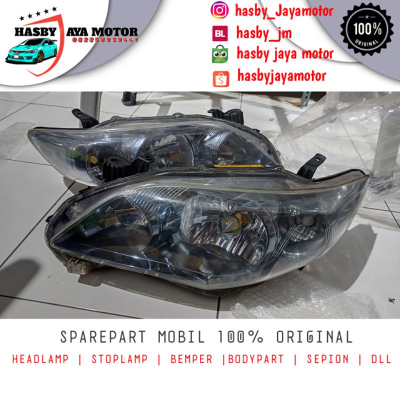 Jual Headlamp headlight lampu depan toyota altis model hid 2010 2011 ...