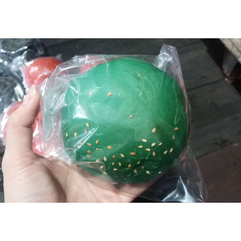 Jual Roti Burger / Hotdog per pcs Original dan Warna Hitam Merah Hijau ...