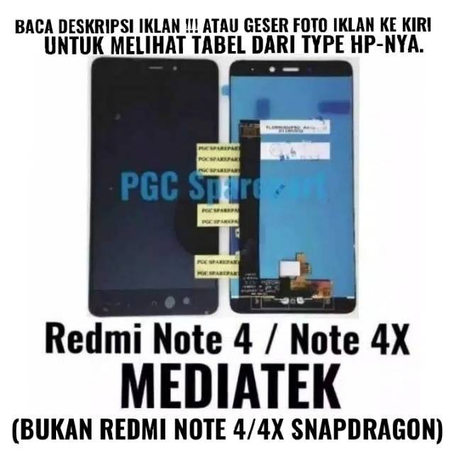 Jual Original OEM LCD Touchscreen Fullset Xiaomi Redmi Note 4 Mediatek ...