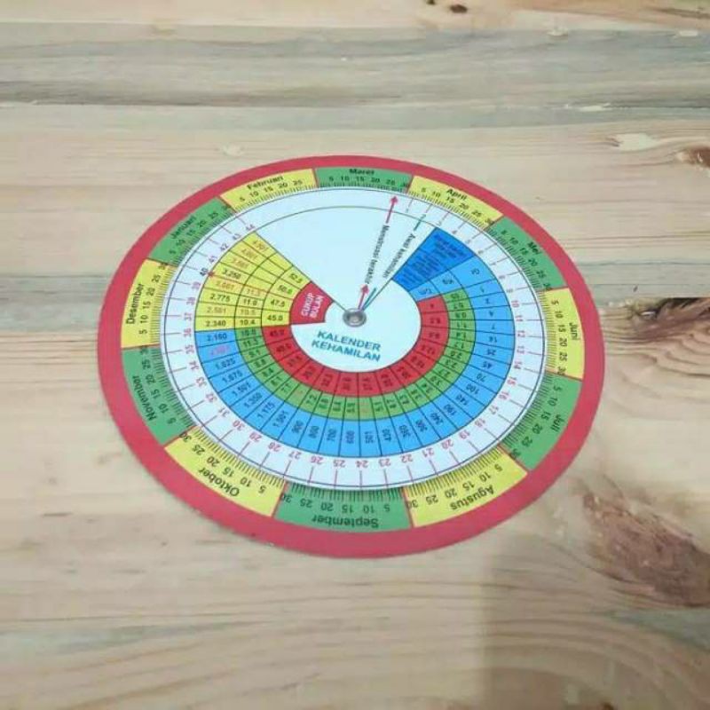 Jual Kalender Kehamilan bumil - kalender hamil menghitung usia janin ...