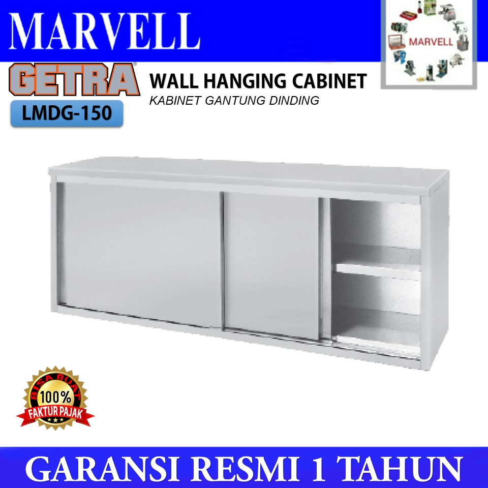 Jual GETRA LMDG-150 WALL HANGING CABINET STAINLESS WITH SLIDING DOOR | Shopee Indonesia