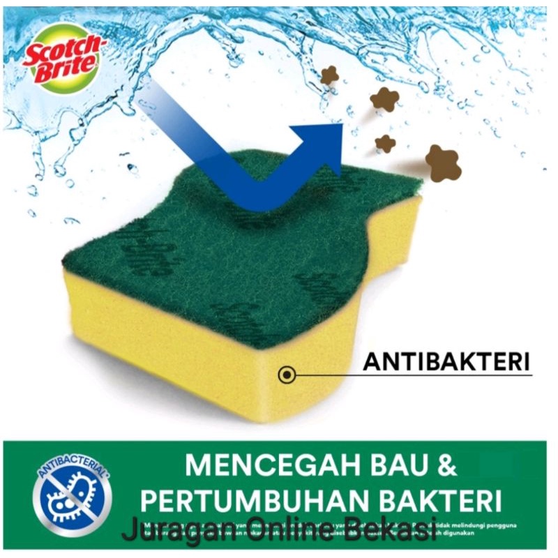 Jual TAPAS CUCI PIRING SABUT SPONS SCOTCH BRITE | Shopee Indonesia