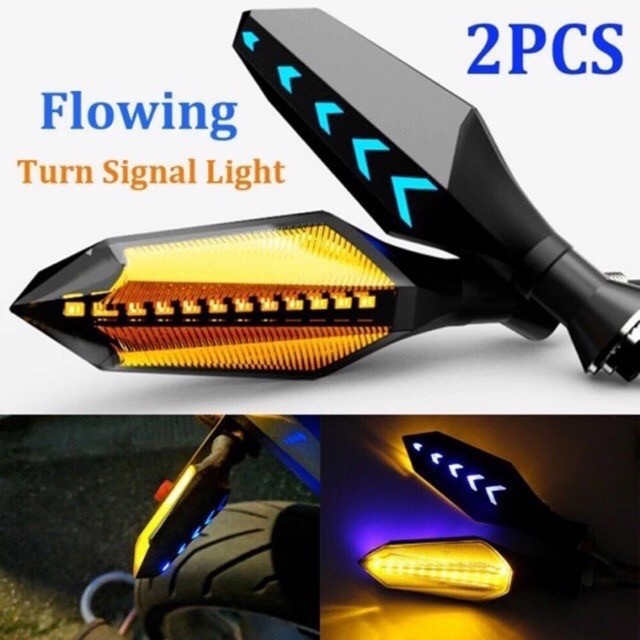 Jual Lampu Sein LED DRL 2 Warna Sen Motor Running Jalan Moge Vixion ...