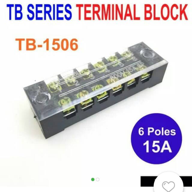 Jual Terminal Blok TB-1506 6Pole 15A FORT | Shopee Indonesia
