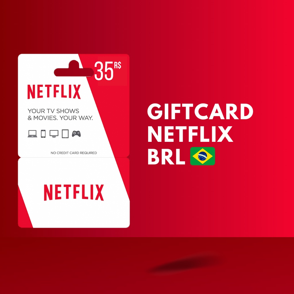 Jual Giftcard Netflix BRL Ready - Hanya Giftcard Gc Netflix Brazil | Shopee Indonesia