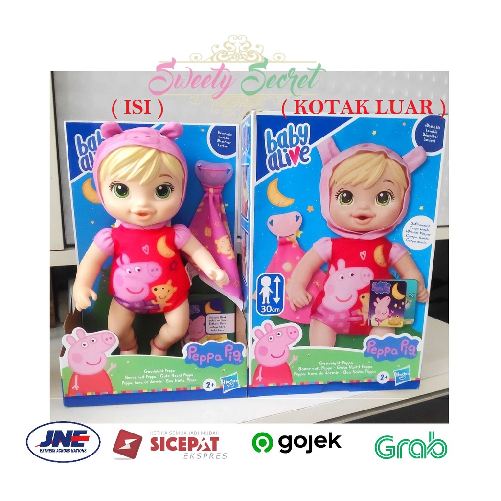 Jual Mainan Anak Boneka Baby Alive Peppa Pig Goodnight Original HASBRO ...