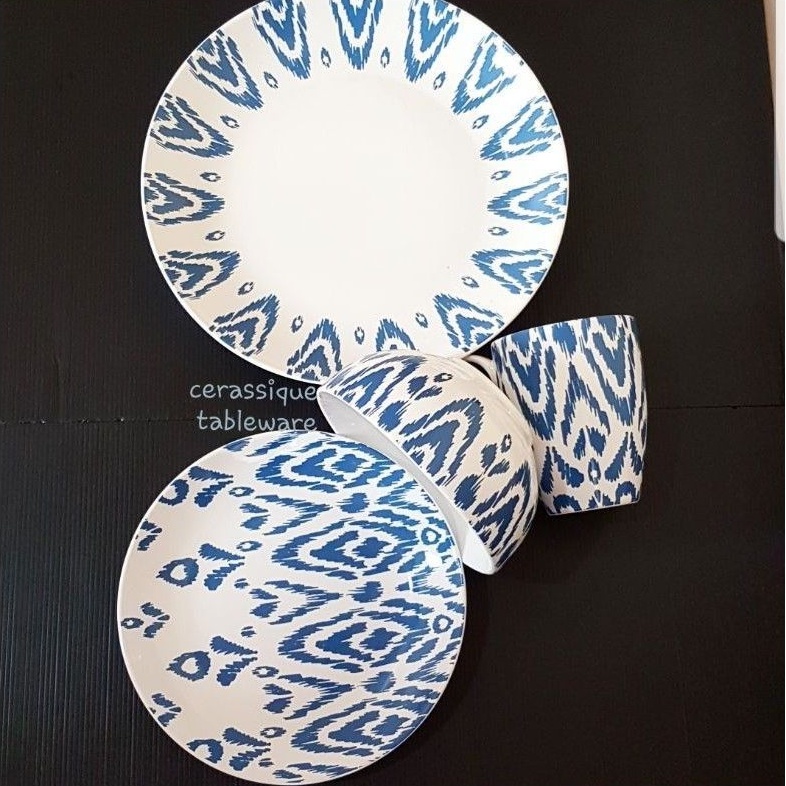 Jual Sango Peralatan makan/Dinner set sango/ Dinner ware /keramik biru ...