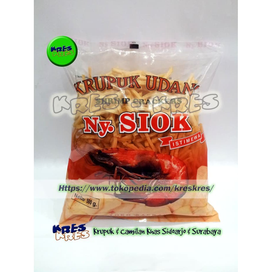 Jual Krupuk Kerupuk Udang Stik Ny. Siok Saerah Sidoarjo 500gr | Shopee ...