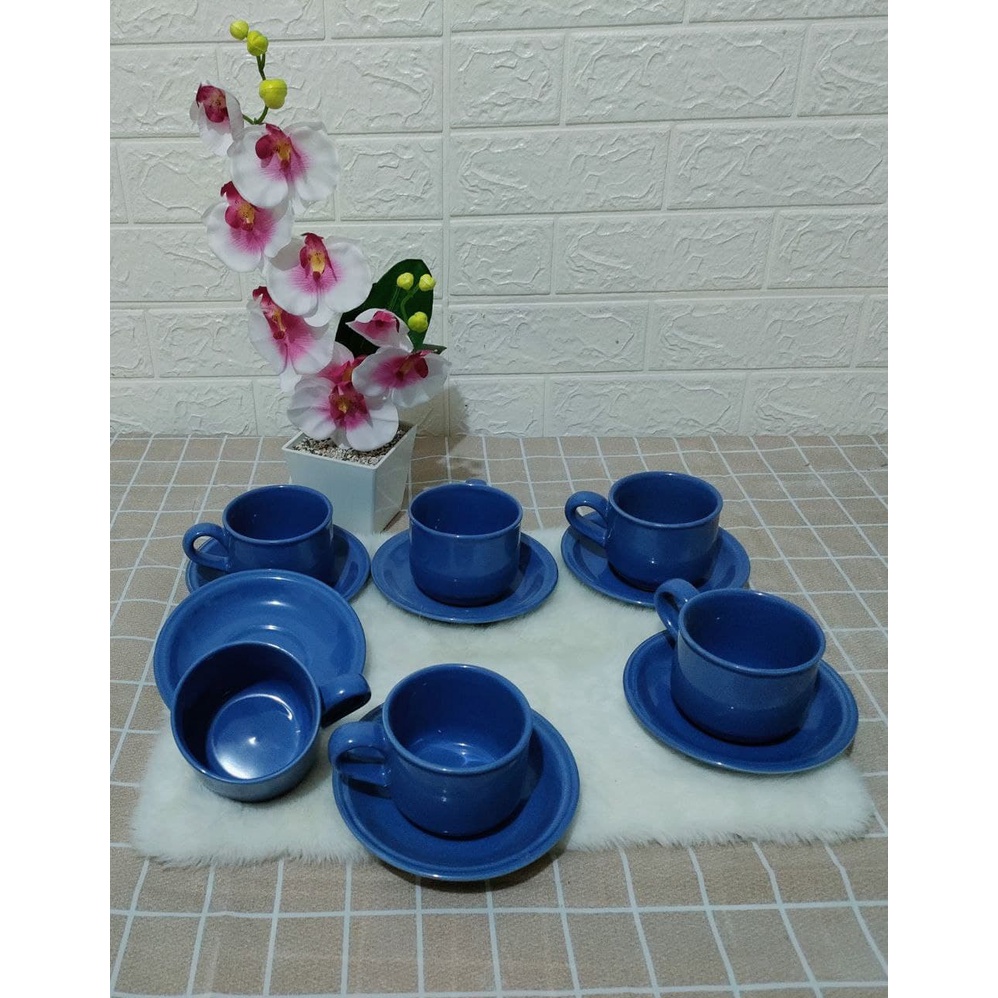 Jual Cangkir Set 6 Pasang Keramik /Cangkir Teh Set/Cangkir Kopi Keramik ...