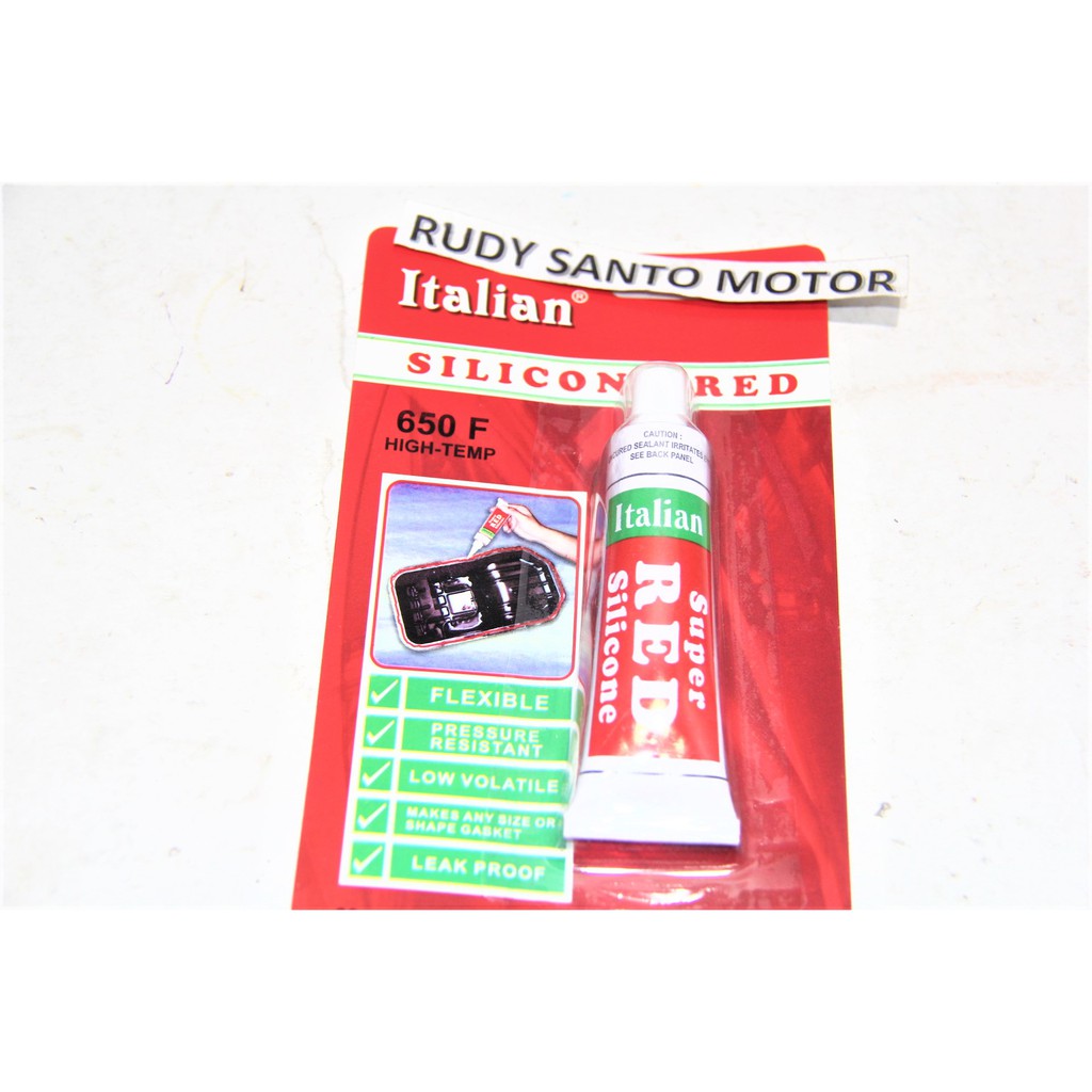 Jual Lem Silicone Red Auto Sealer Merah 650 tahan panas 35gr Lem Siler ...