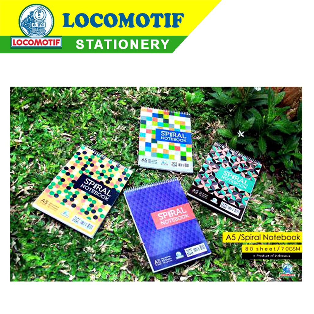 Jual Locomotif Blocknote Spiral A5 | Shopee Indonesia