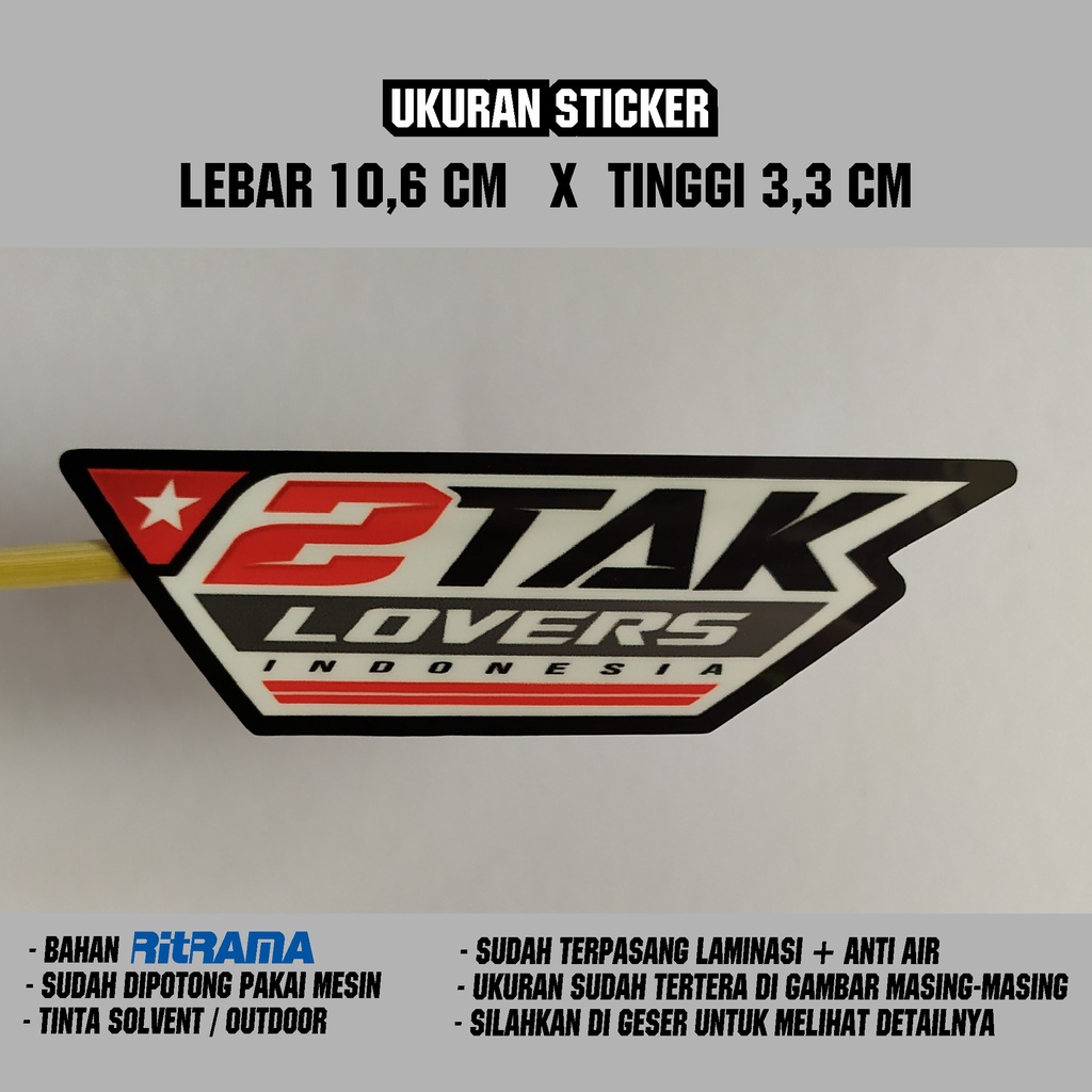 Jual sticker 2 tak terbaru / sticker two stroke viral / sticker bebek ...