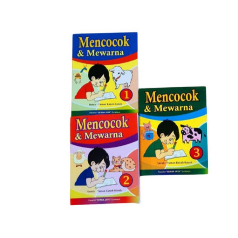 Jual Buku Anak Mencocok & Mewarna Untuk Anak PAUD TK Serba Jaya ...