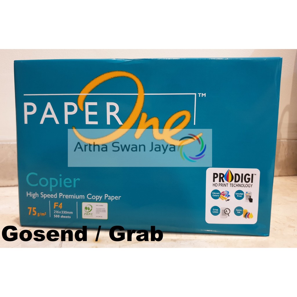 Jual Paper One F4 75 gram / Kertas Fotokopi (FREE BUBBLE WRAP) | Shopee ...