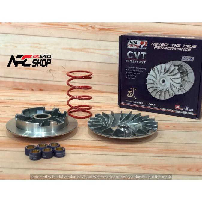Jual Bergaransi Cvt Pulley Kit Set Uma Racing & Roller 10Gr Red Yamaha ...